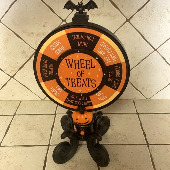 Other | Gemmy Halloween Wheel Of Fortune Animated Spinner Talks And ...